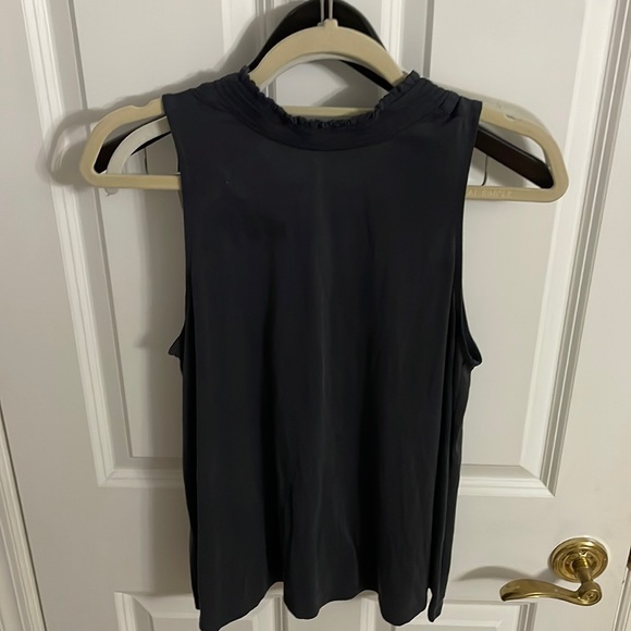 LOFT | Tops | Loft High Neck Tank Top With Small Mock Neck Black Loft ...